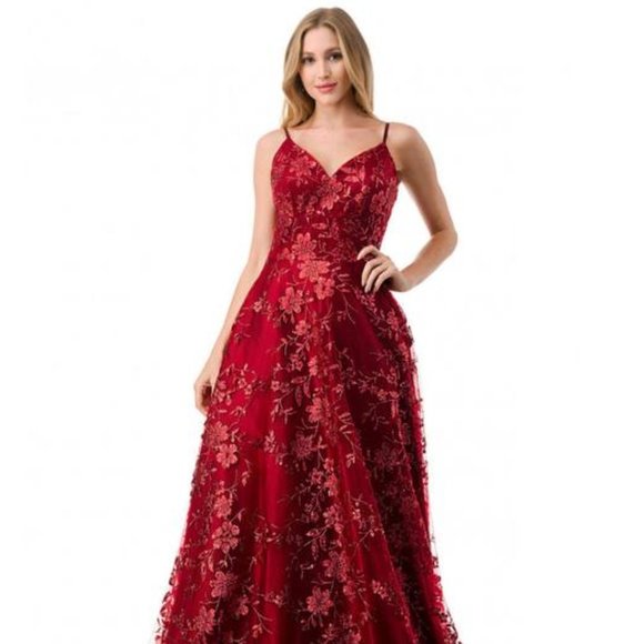 Dresses | Vneck Open Vback Prom Dress Designed With Special Attitude ...